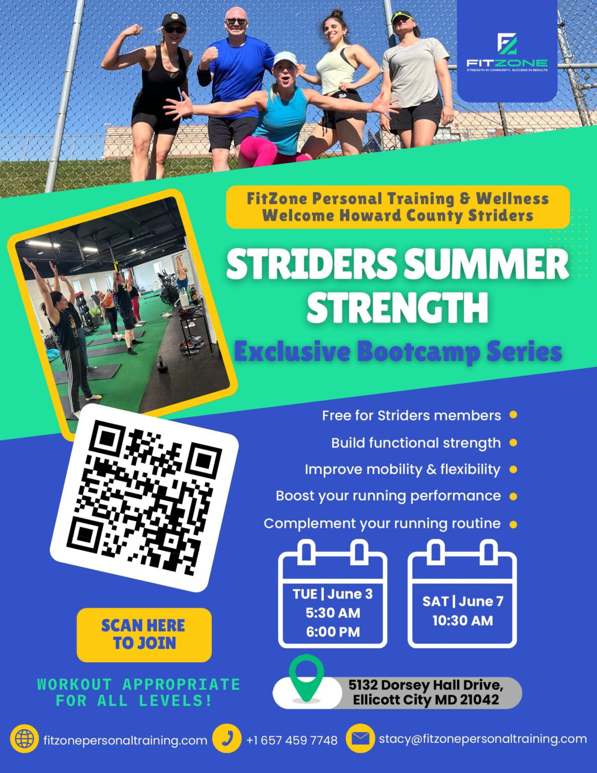Fitness Bootcamp with Stacy Wig – Howard County Striders
